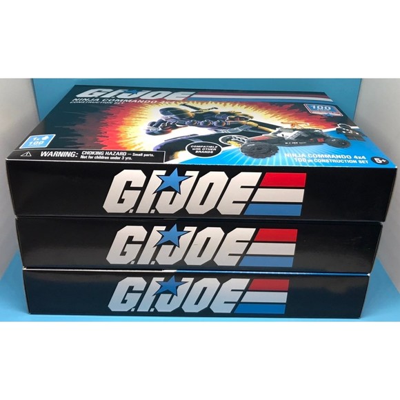 Toys | New Lot Of 3 Gi Joe Construction Set Ninja Commando 4x4 ...